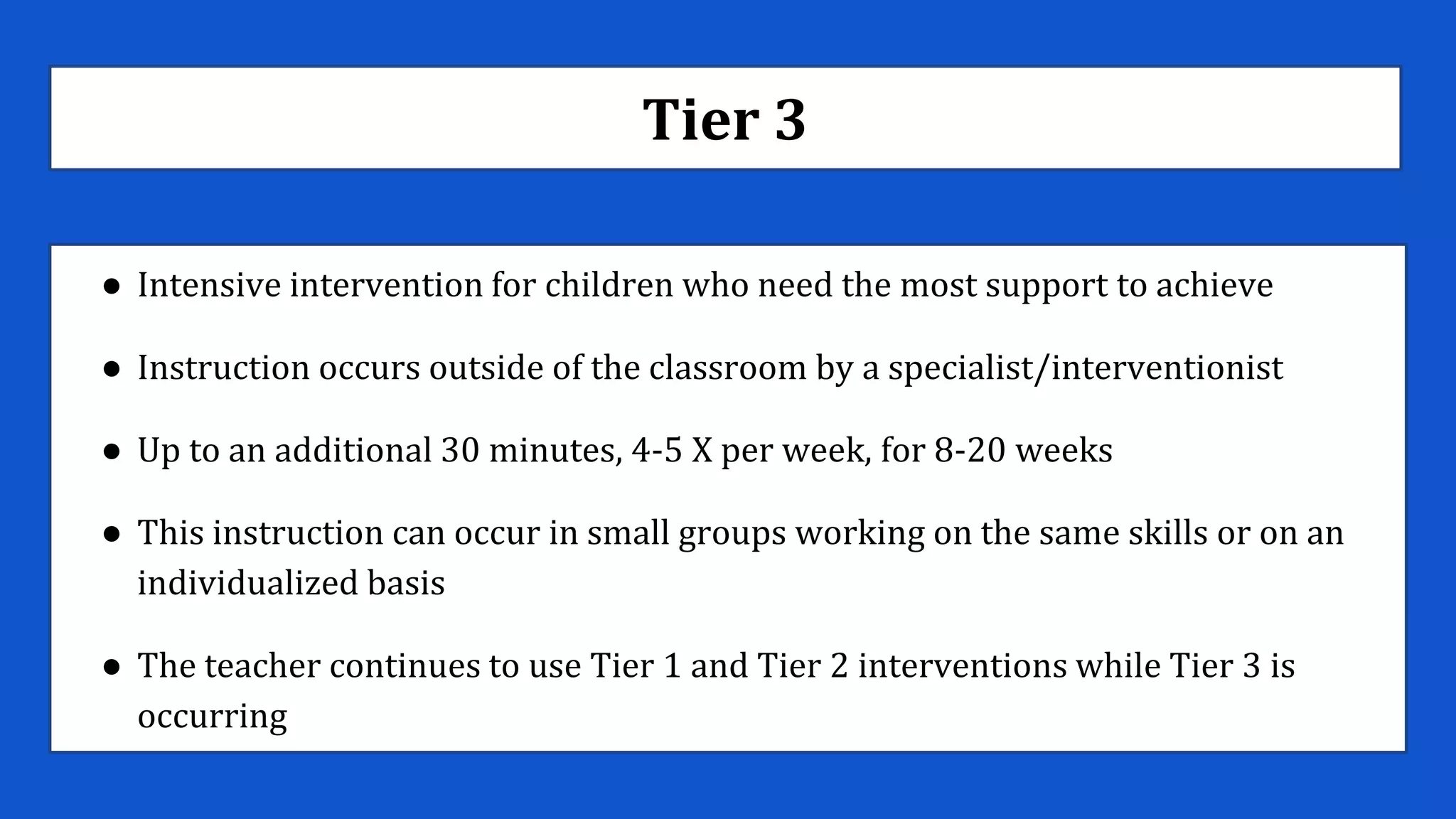 Quick guide to tiered interventions at the elementary school level | PPTX