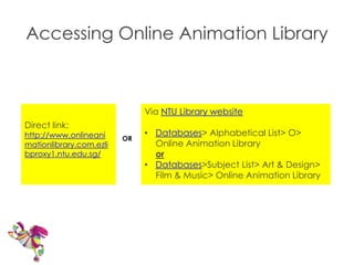 Quick Guide to using Online Animation Library (OAL) | PPTX