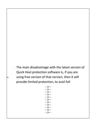Quick heal project | RTF