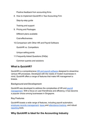 QuickHR Best HR and Payroll Software for the Accounting Industry in ...