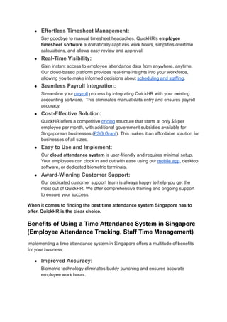 QuickHR_ Best Time & Attendance Tracking System for Singaporean ...