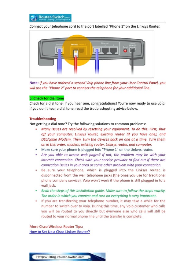 Quick installation with an existing router or modern router