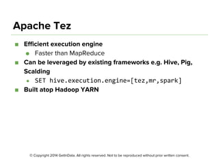 Quick Introduction to Apache Tez | PDF