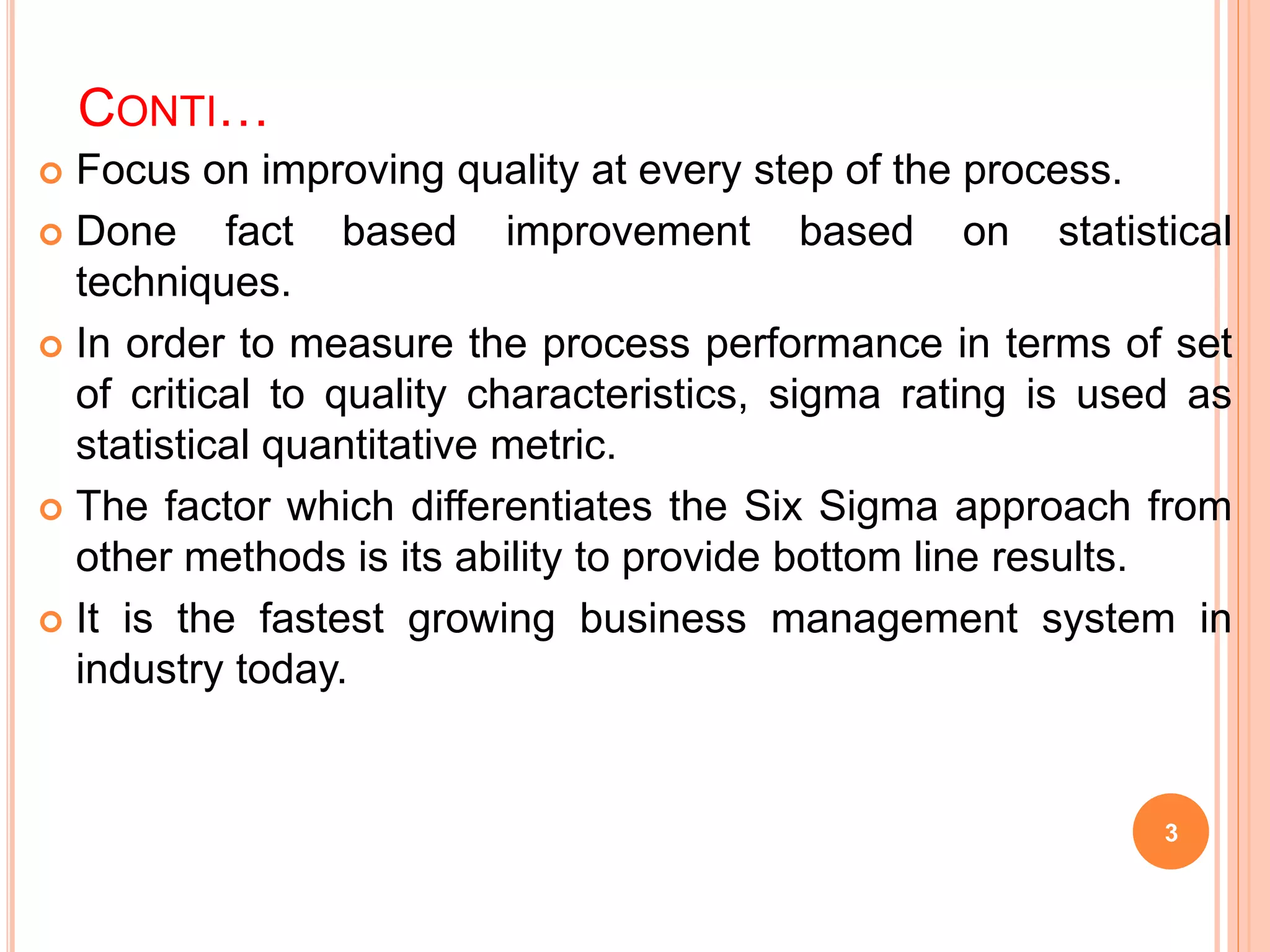 Quick introduction to lean and six sigma | PPT