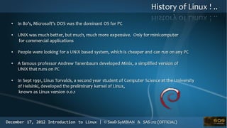 Quick introduction to linux operating system | PPT
