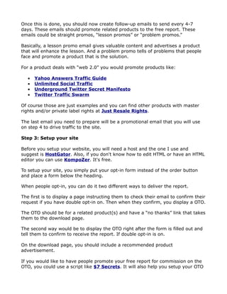 Quickly Profit With Almost Any PLR Product | PDF