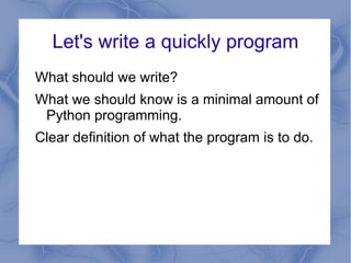 Quickly programming | PPT