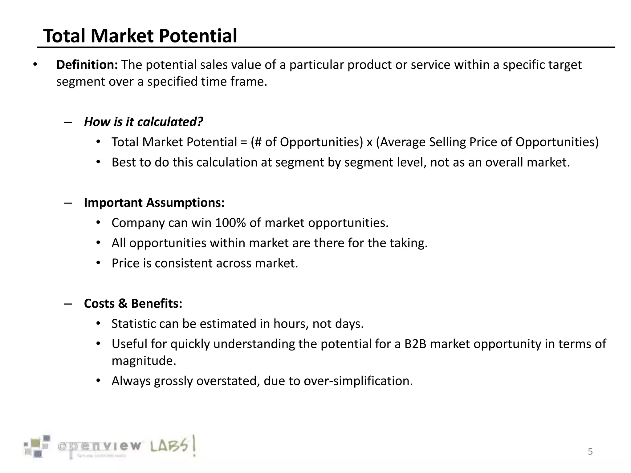 8 Quick Market Sizing Approaches | PPTX