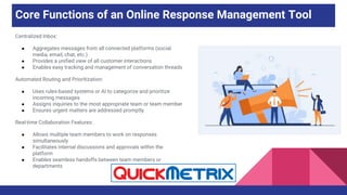 QuickMetrix - Online Response Management Tool.pptx | Email | Internet