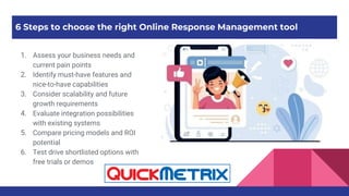 QuickMetrix - Online Response Management Tool.pptx | Email | Internet