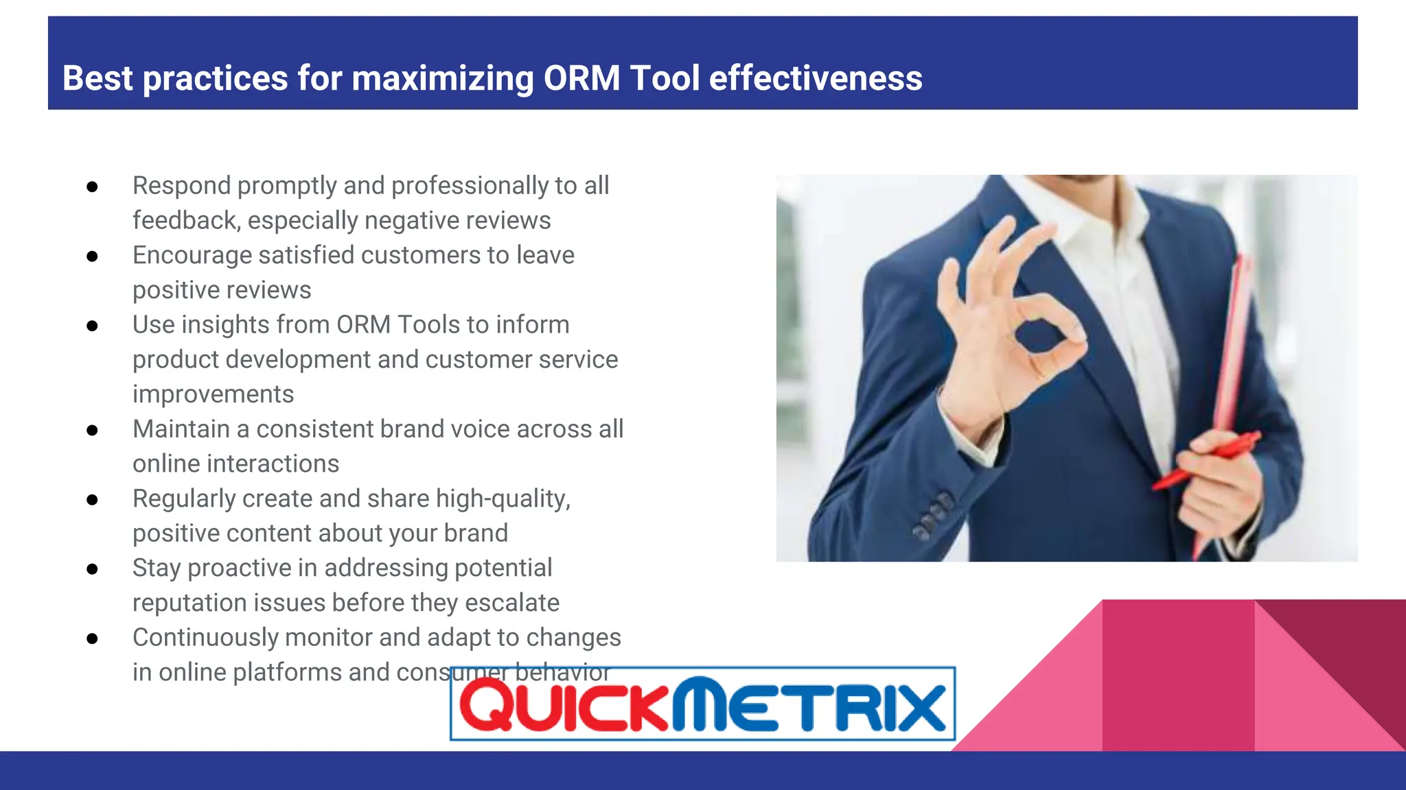 Online response management tools | QuickMetrix | PPTX
