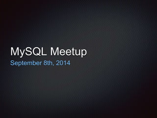 Quick MySQL performance check | PPT