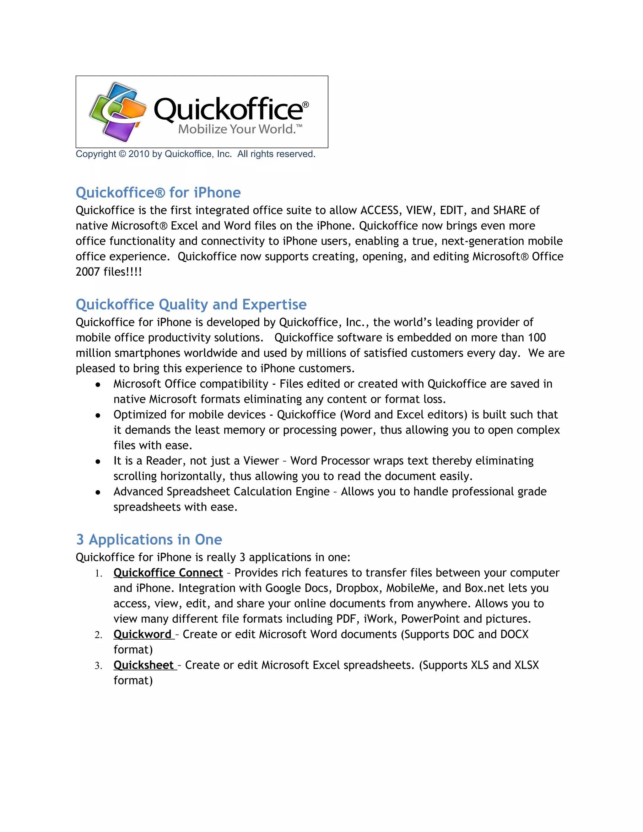 Quickoffice | PDF