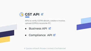Quicko Tax Compliance APIs | PPT