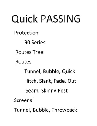 Quick passing | PDF