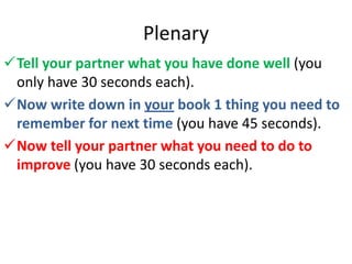 Quick plenaries | PPTX