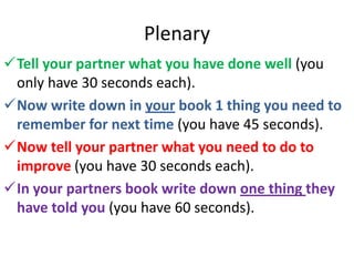 Quick plenaries | PPTX