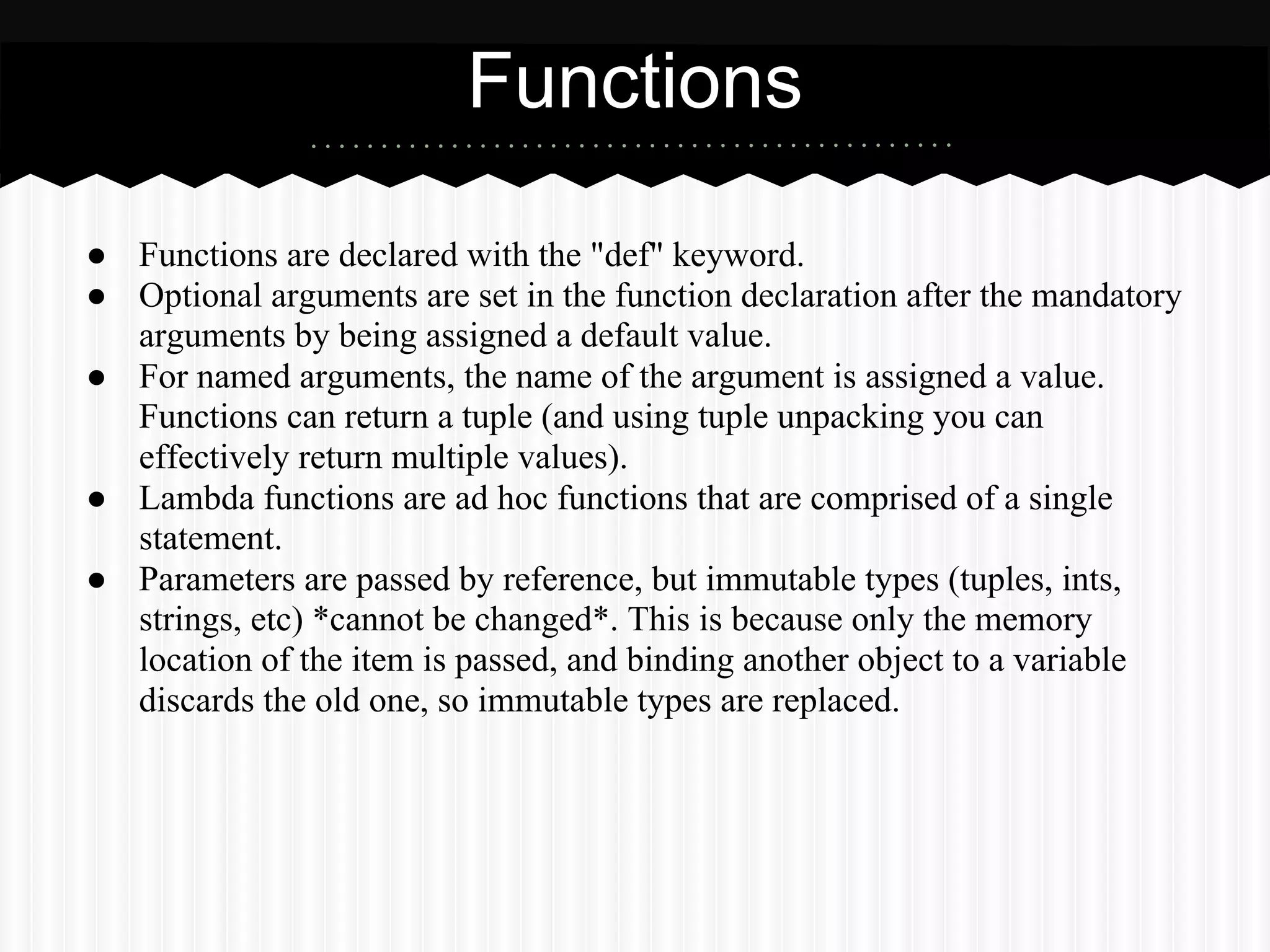 Quick python reference | PDF | Programming Languages | Computing