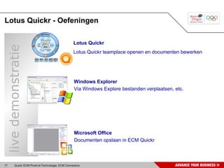 Quickr Connectors and ECM | PPT