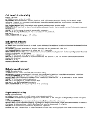 Quick reference paramedic drugs | PDF