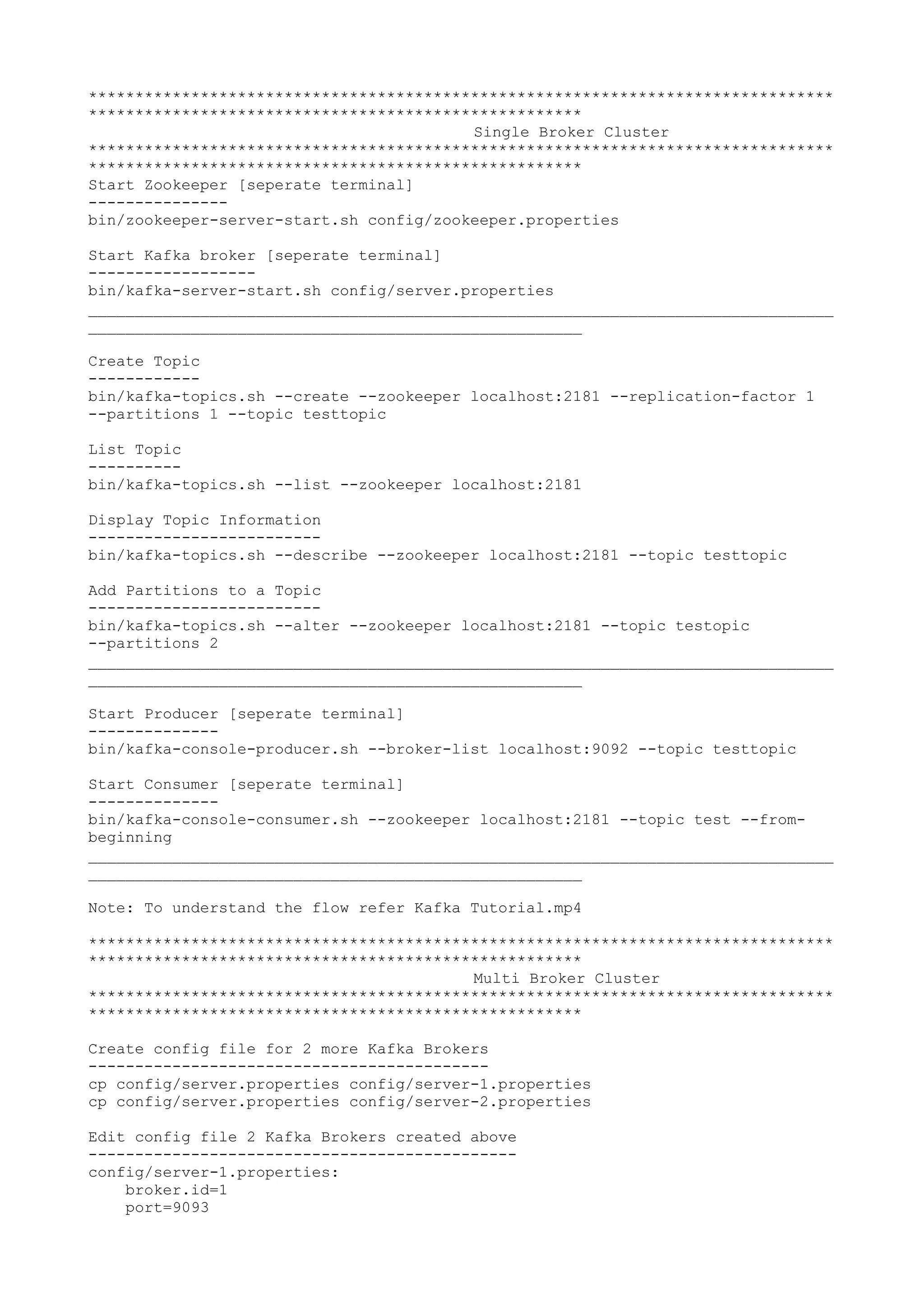 Quick reference for kafka | TXT