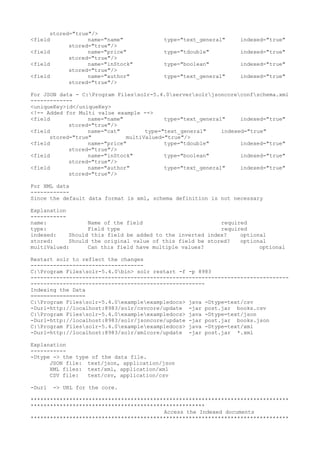 Quick reference for solr | PDF