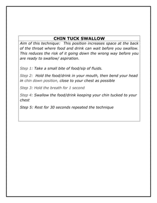 Quick reference for swallowing therapy | PDF