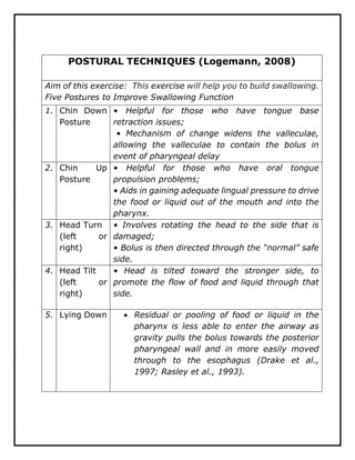 Quick reference for swallowing therapy | PDF