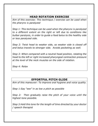 Quick reference for swallowing therapy | PDF