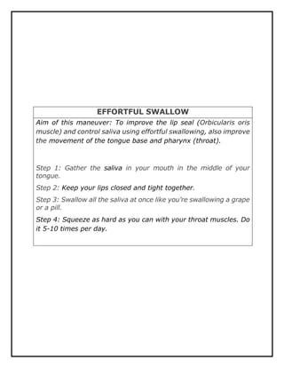 Quick reference for swallowing therapy | PDF