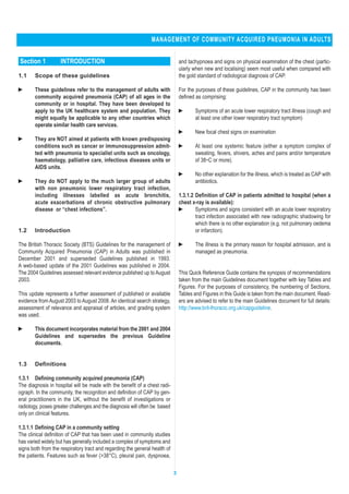 Quick Reference Guide - BTS Guidelines for the Management of Community ...