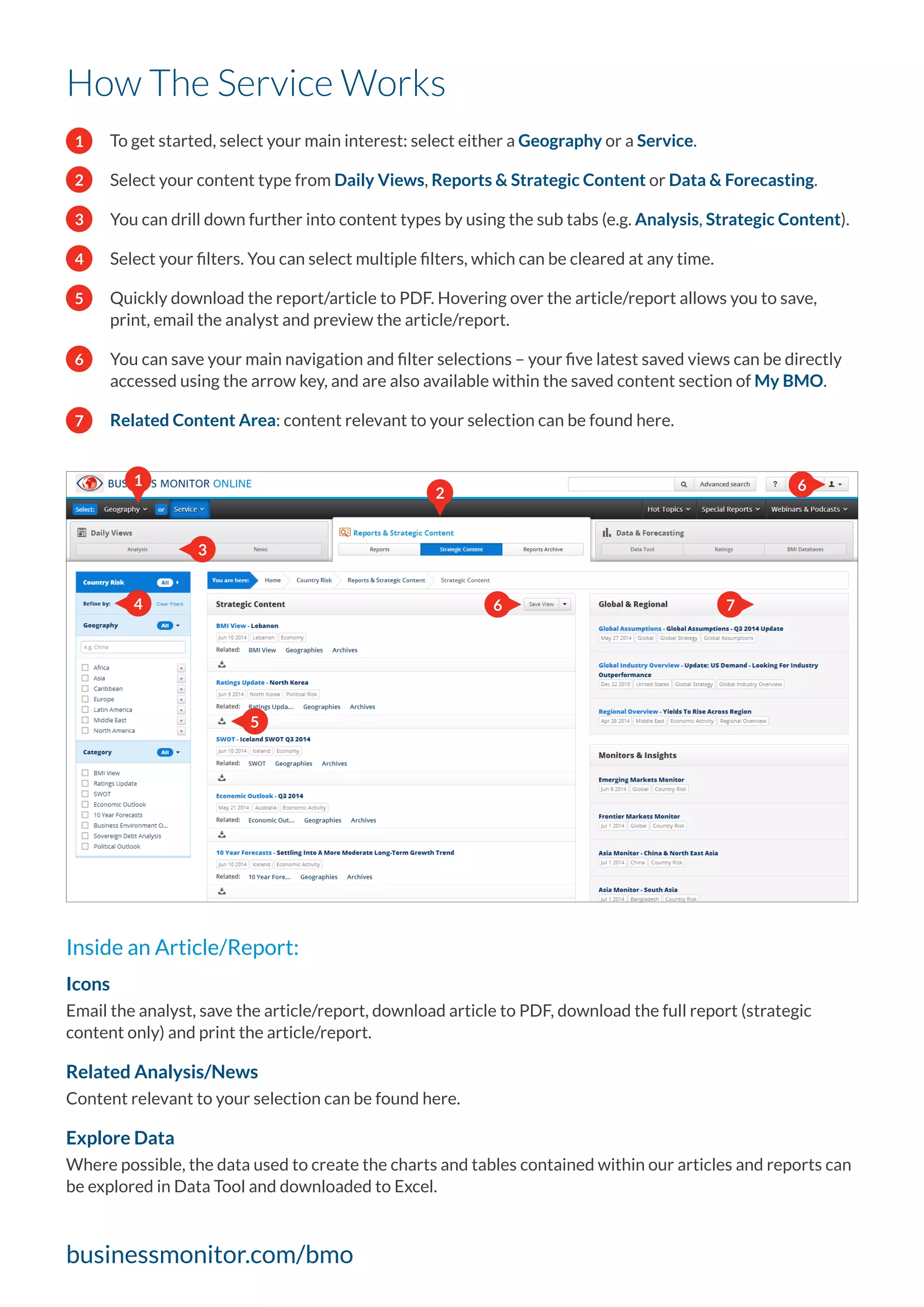 Quick reference guide bmo | PDF