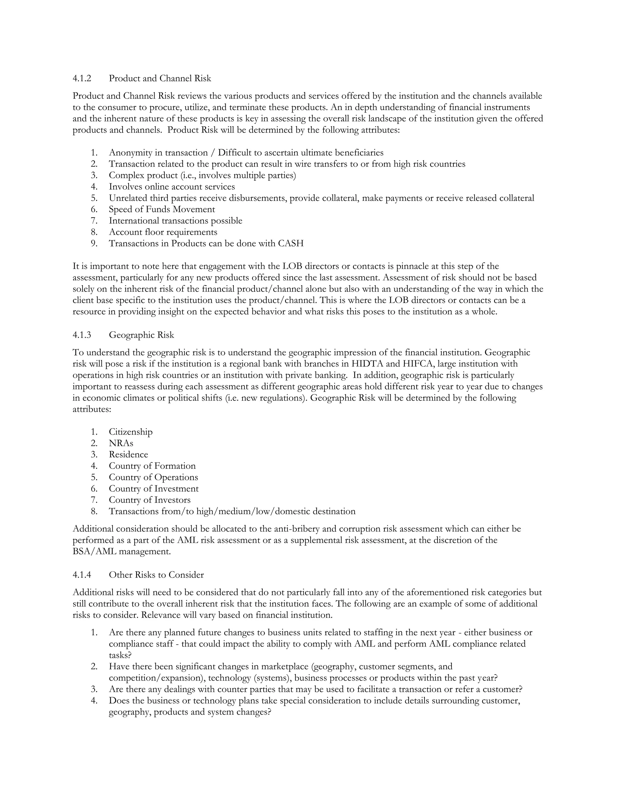 Quick Reference Guide to BSA/AML Risk Assessment | PDF