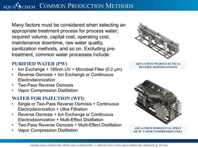 Quick Reference Guide to Compendial Water Standards | PPT