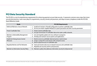 Quick Reference Guide to the PCI Data Security Standard | PDF