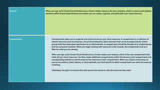 QUICK REFERENCE FOR KEY CONCEPT AND TERMINOLOGY FOR ORACLE CLOUD ...