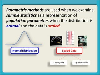 Quick reminder parametric tests | PPTX | Science