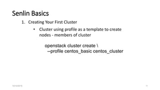 Quick, resilient and auto scaling cluster with Senlin [Meetup #21 - 03] | PPTX | Cloud Computing ...