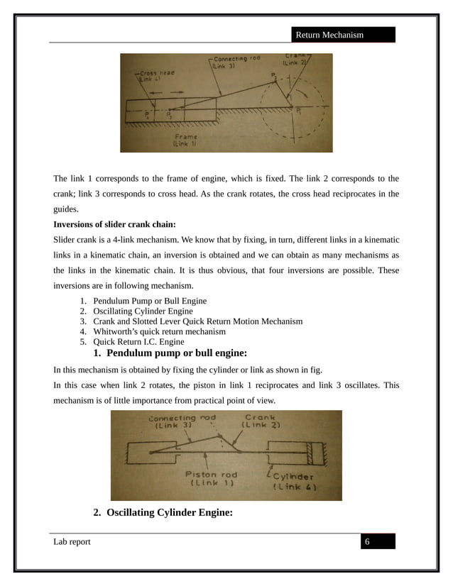 Quick return mechanism11 | PDF