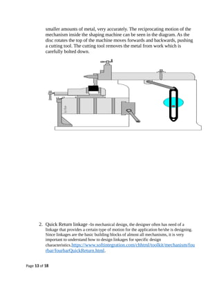Quick return mechanism | PDF