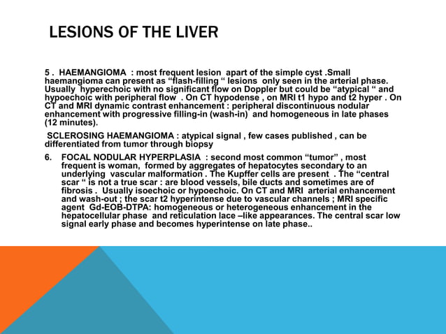 Quick review of hepatobiliary and pancreatic lesion | PPTX