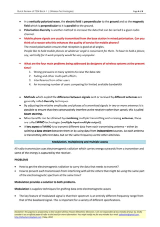 Quick review t324_block1 | PDF