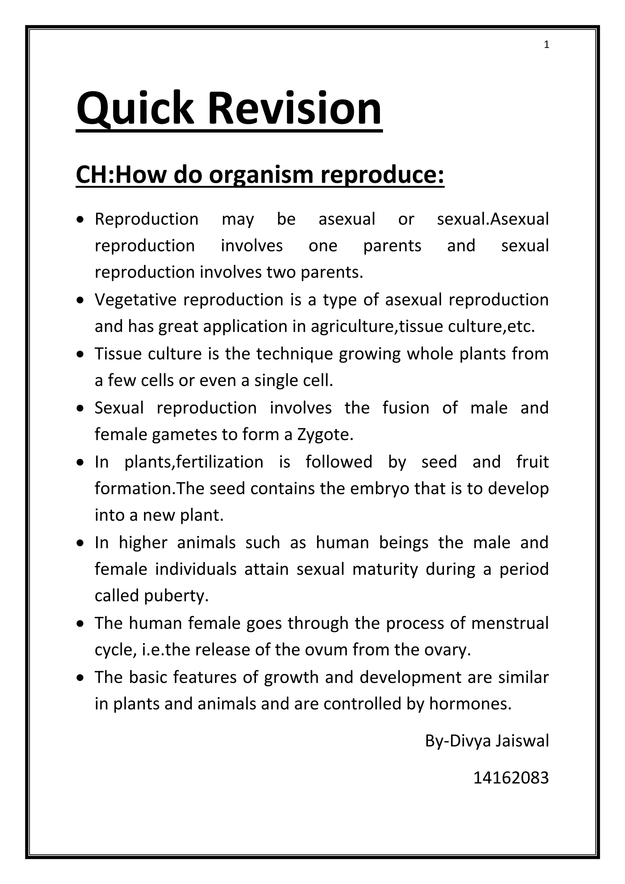 Quick Revision Pdf 