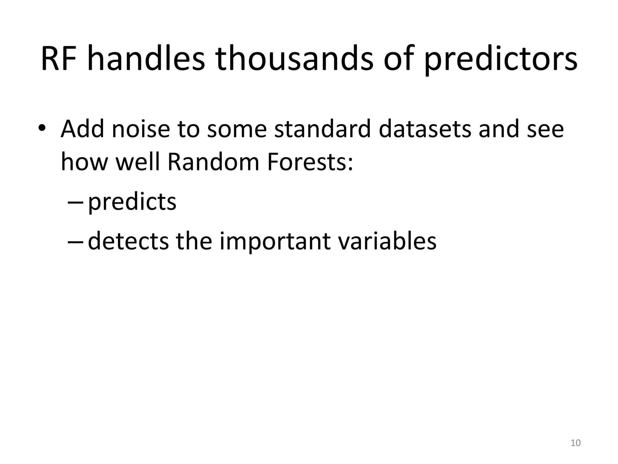 Introduction to Random Forests by Dr. Adele Cutler | PPTX