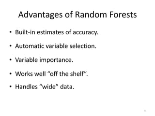 Introduction to Random Forests by Dr. Adele Cutler | PPTX