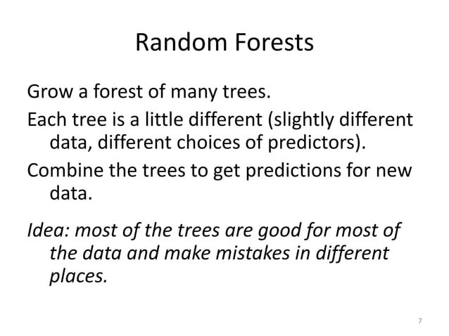 Introduction to Random Forests by Dr. Adele Cutler | PPT