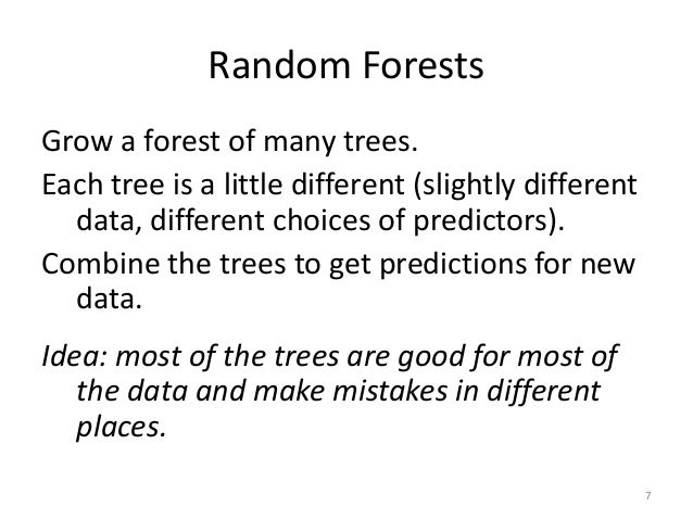 Introduction to Random Forests by Dr. Adele Cutler Introduction to Random Forests by Dr. Adele Cutler