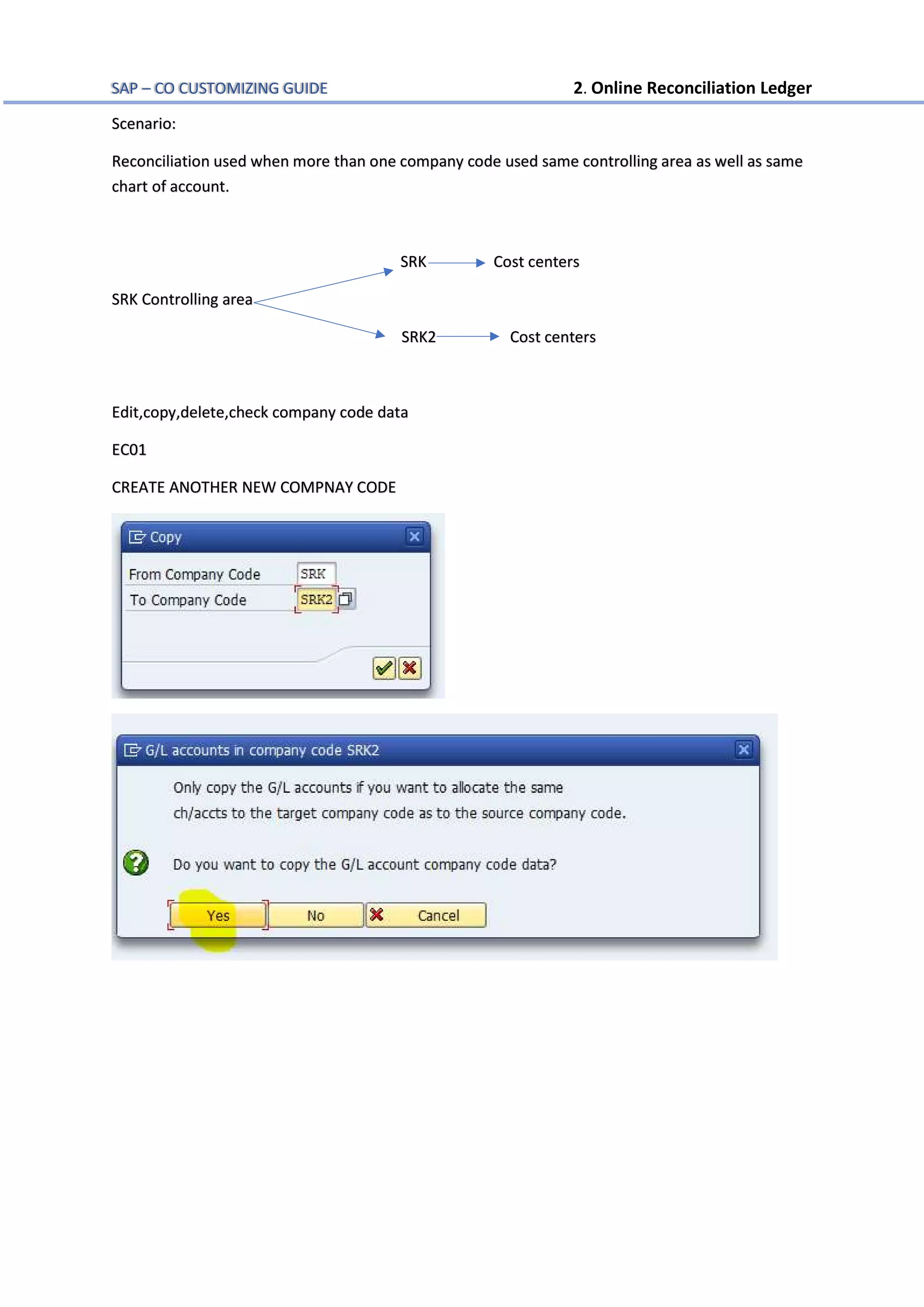 Quick sap co configuration online reconciliation ledger | PDF