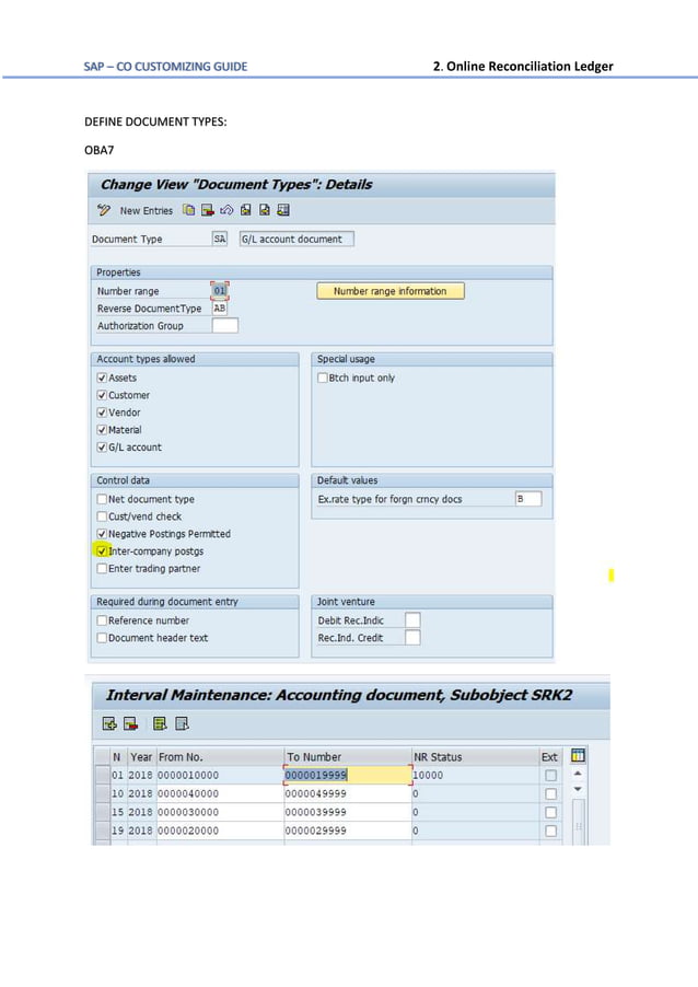 Quick sap co configuration online reconciliation ledger | PDF