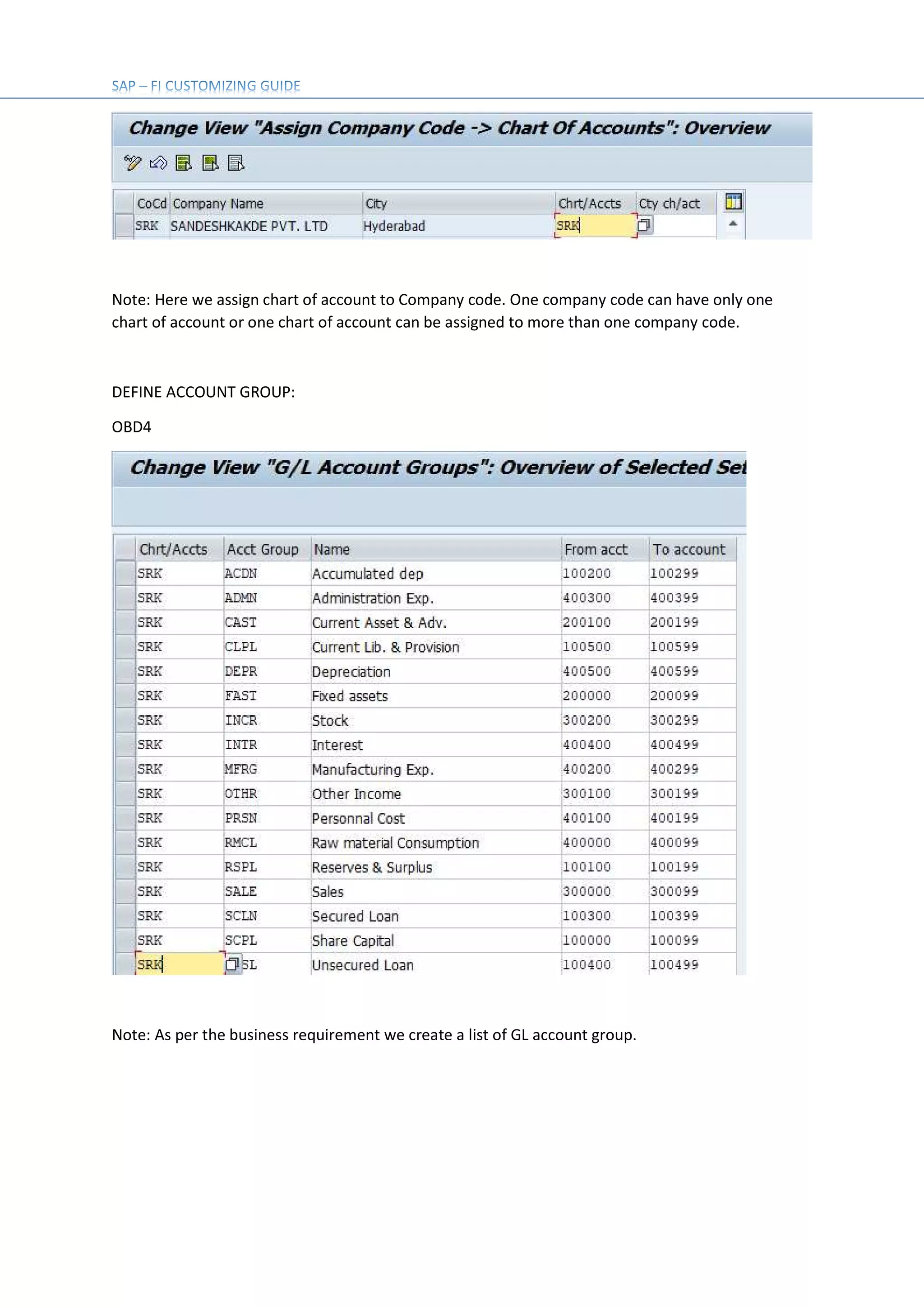 Quick sap fi configuration | PDF